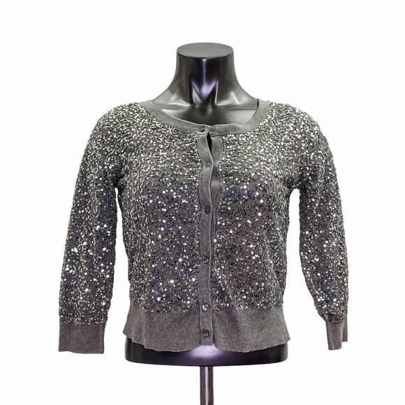 American Eagle Outfitters | Sweaters | Gray Button Down Embellished ...